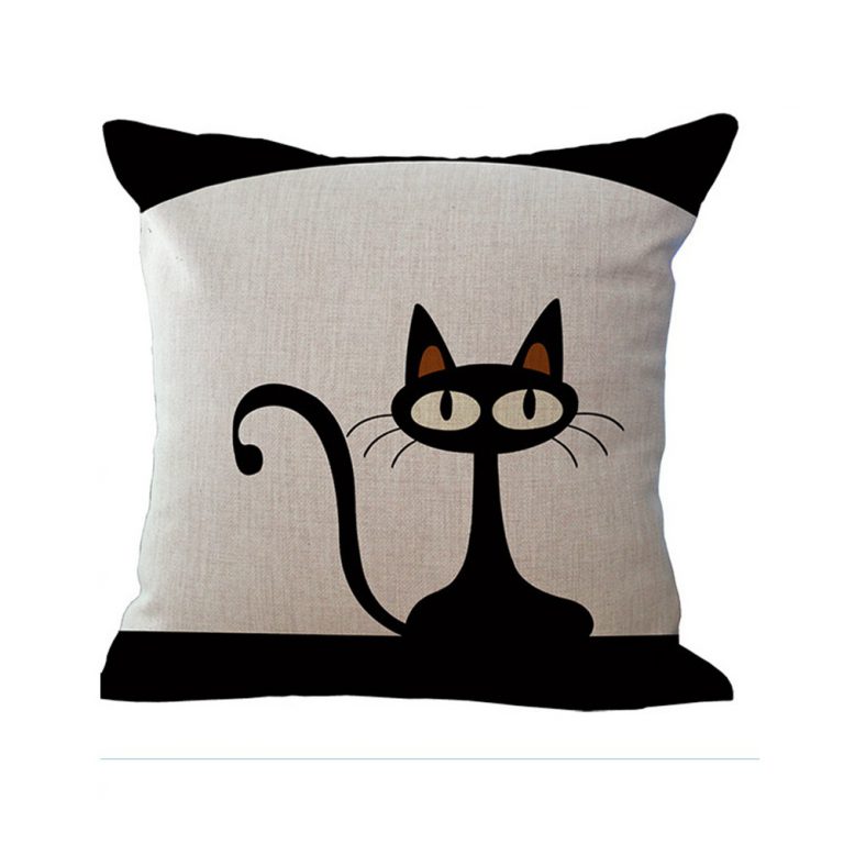 Housse de Coussin Chat Posé - Mon Chat Adoré